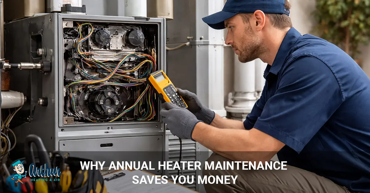 Why Annual Heater Maintenance Saves You Money - Arthur Heating & Air